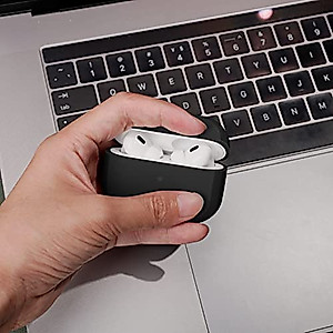 DamonLight AirPods Pro 2 Case Rugged Case Shock Proof Protective Cover for Apple AirPods Pro 2nd Generation Case 2022 Released (Black)