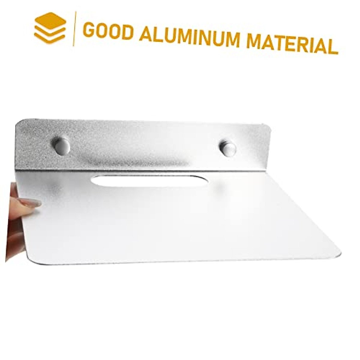 SOLUSTRE Speaker Stand 2pcs Wall Shelf Webcam Stand Shelving Brackets Wall Mounted Shelves Shelves for Wall Decor Small Shelf for Wall Camera Holder Space Aluminum Router Monitor Speaker Stands