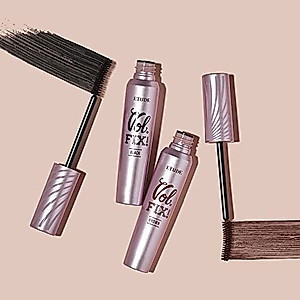 ETUDE Lash Perm Volume Fix Mascara #Black (21AD) | Volume & Curling Mascara that Lasts for Long Hours and Makes them Voluminous