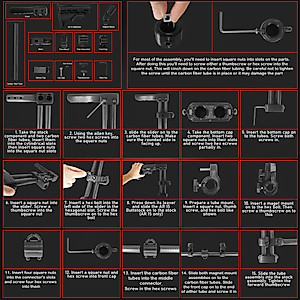 DeadEyeVR Annihilator 2 - VR Magnetic Carbon Fiber Rifle Adapter Stock Controller Attachment Accessory for Virtual Reality (Index - Sling - Standard)