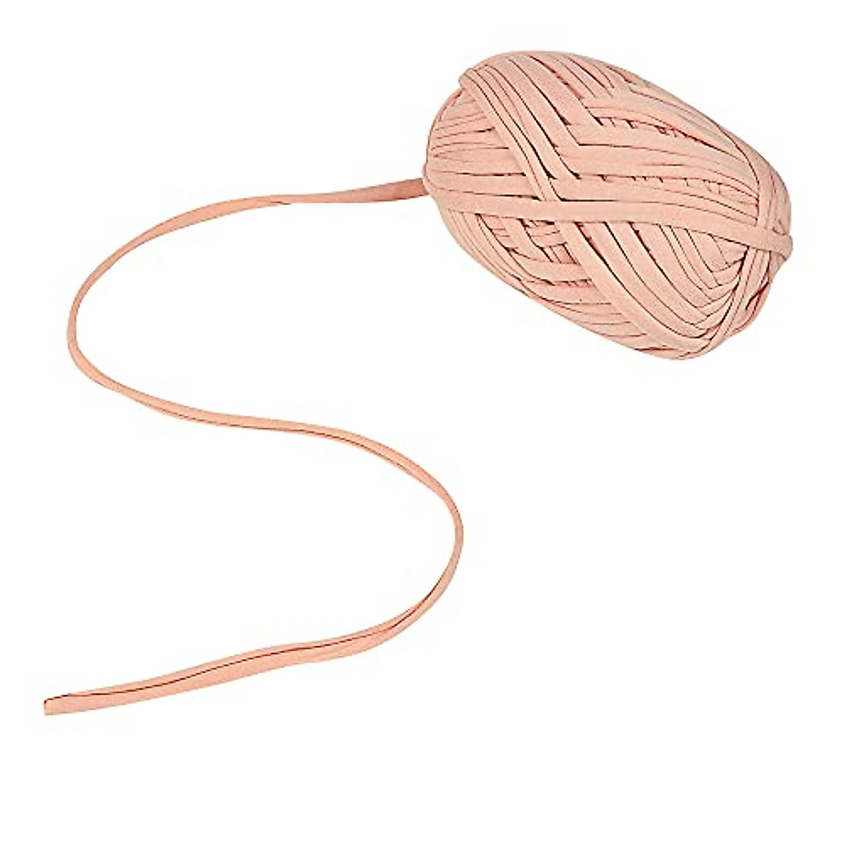 3 Skein M-S Thick Knitting Yarn, Elastic Fabric Cloth T Shirt Yarn, Spaghetti Yarn for Hand DIY Bag Blanket Cushion Crocheting Projects, 3.3 Oz × 3, 30 Yard × 3(Jade Pink)