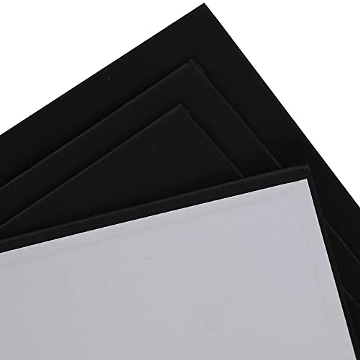 Gredak Black Canvases for Painting, 8x10 Inch 12-Pack Blank Black Canvas, 100% Cotton Canvas Panels, Paint Supplies for Adult, Perfect Art Supplies for Acrylics and Oil Paints