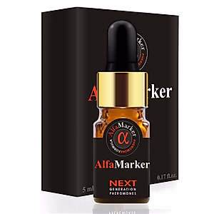 ALFAMARKER Pheromone Cologne for Men - Pheromones Oil Perfume for Men - Feromonas para Hombres - Alluring Fragrance - Premium Scent - 5ml Travel Size Dropper