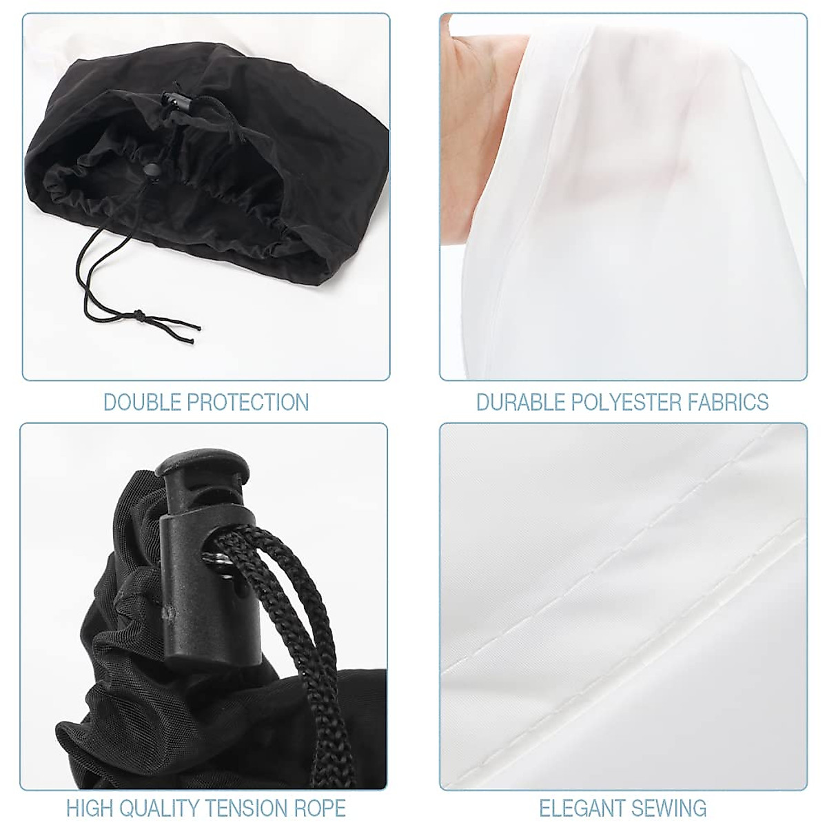 HOXHA Universal Window Seal for Portable Air Conditioner, 157 Inches Cloth Sealing AC Kit with Adjustable Coupler and Adhesive Fastener for Casement Windows, 400CM