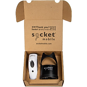 SOCKET Scan S700, 1D Barcode Scanner, White & Charging Dock (CX3464-1932)