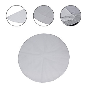 5Pcs 14Inch Non-Stick White Silicone Steamer - Silicone Steamer Mesh- Reusable Kitchen Steamer Mat Liners - Dim Sum Paper Restaurant Kitchen -Steamer Paper Liners for Steaming Basket