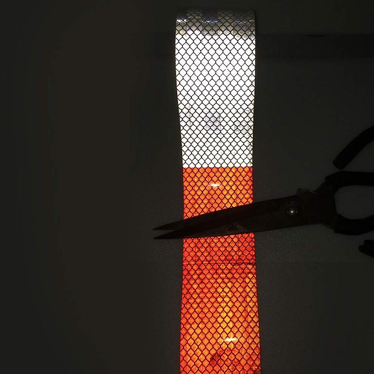 30ft X 2" Reflective Safety Tape Honeycomb Red/White for Trailers 2 Inch - Reflector Conspicuity Caution Warning Sticker Stickers High Intensity Waterproof