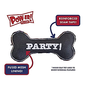 H&K for Dogs Power Plush | Mr. Goodboy (Large) | Funny Dog Toy | Dog Toy with Squeaker | Dog Gift | Fun, Durable, and Safe | Squeaky Dog Toy