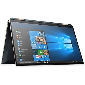 HP Spectre Touch x360 13 in Blue-Gold Convertible 2-in-1 Laptop 11th Gen Quad Core Intel i5 up to 4.2GHz 8GB DDR4 256GB SSD 13.3in FHD Gorilla Glass 13-AW200 (Renewed)