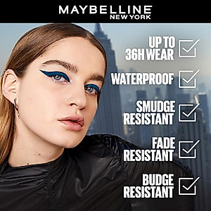 Maybelline TattooStudio Long-Lasting Sharpenable Eyeliner Pencil, Glide on Smooth Gel Pigments with 36 Hour Wear, Waterproof, Polished White, 1 Count