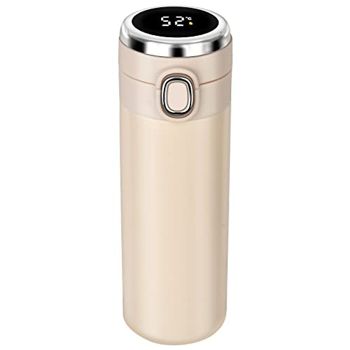 Smart Insulated Water Thermos Bottles - Portable Water Bottles Real-time Temperature Display Travel Coffee Mug With Leak-proof Button Thermos Water Bottle