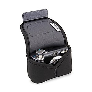 USA Gear Digital Camera Case for Panasonic Lumix DMC-ZS100/TZ100, DMC-LX100/LX10/, DC-ZS70 and More - Compact Camera Sleeve with Padded Protective Neoprene Design - Small Accessory Pocket