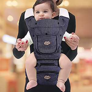 ISEE Ergonomic Baby Carrier, Comfortable Hip Seat and Design for Happy Babies and Parents