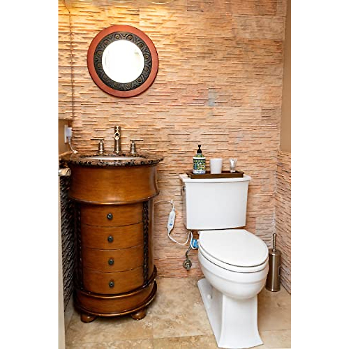 Toastie Tush Innovative Elongated Toilet Seat Warmer | Easy to Install, Easy to Clean, Heated Toilet Seat Elongated | Waterproof Warm Toilet Seat | Electric Elongated Toilet Seat Cover Heater