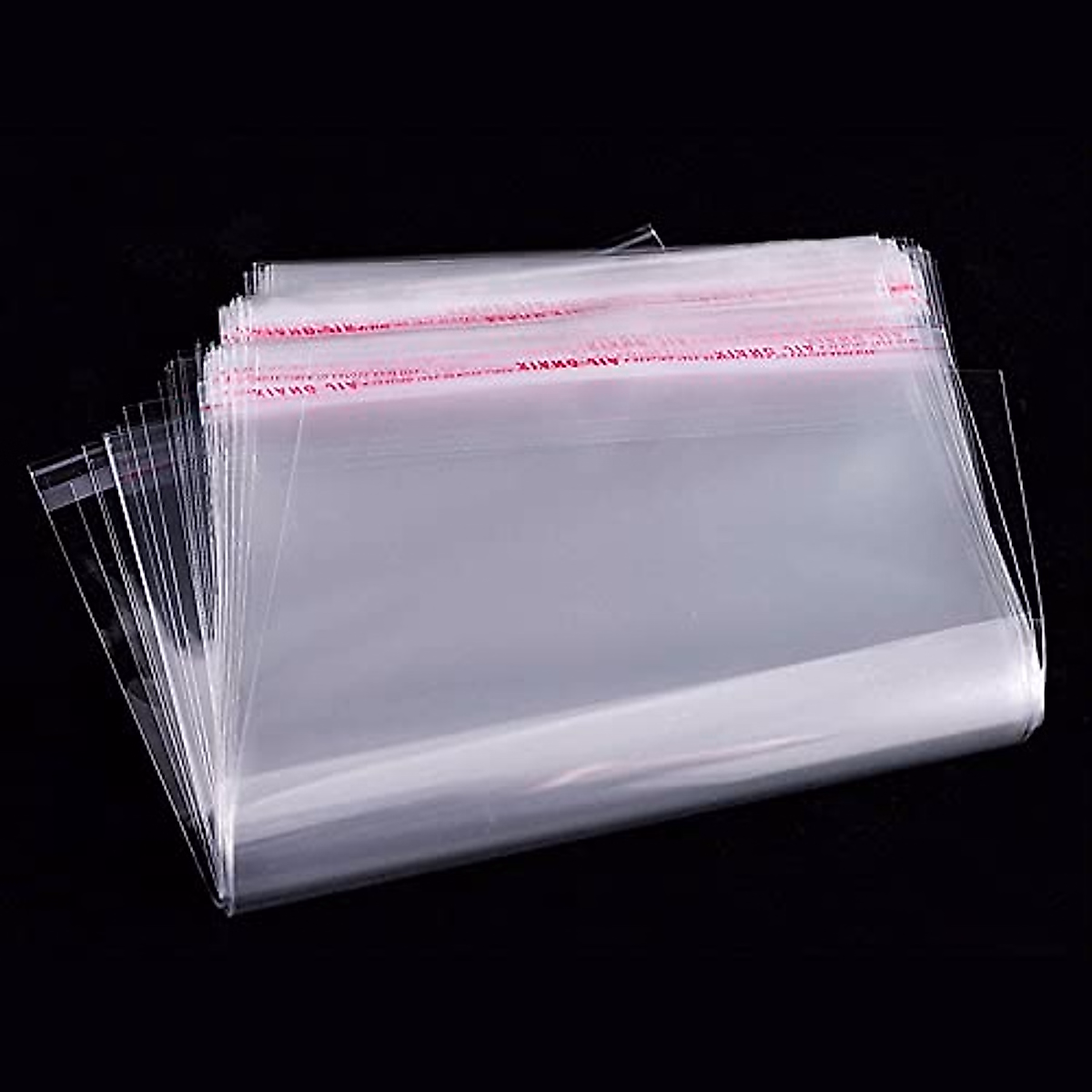 Self Sealing Cellophane Bags 3x3" 200pcs Clear Cello Bags Square Resealable Treat Bags for Cookie Bakery Candy Soap Cards Snacks Food Gift Favor 12 Sizes to Choose from