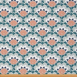 Boho Flower Fabric by The Yard, Japanese Floral Upholstery Fabric, Vintage Leaves Decorative Fabric, Bohemian Waterproof Outdoor Fabric, DIY Art Upholstery and Home Accents, Pink Teal, 1 Yard