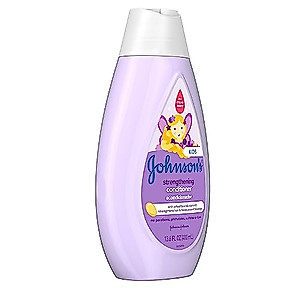 Johnson's Strengthening Tear-Free Kids' Conditioner with Vitamin E Strengthens & Helps Prevent Breakage, Paraben-, Sulfate- & Dye-Free, Hypoallergenic & Gentle on Toddler Hair, 13.6 fl. oz