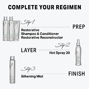 Kenra Platinum Silkening Mist 80% | Brilliant Shine Spray | Smooths Flyaways, Detangles and Tames Frizz | Humidity Protection | All Hair Types | 5.3 oz