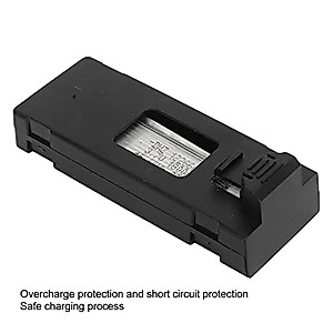 5pcs RC Drone Battery and Charging Cable Set, 3.7V 3000mAh Lithium Battery for E88 E88PRO LsE525 E525 PRO Quadcopter Drone, Replacement Battery Accessories