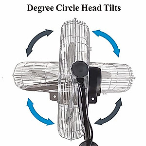 Optimus F-4205 20" Industrial Grade HV Oscillating Stand Fan