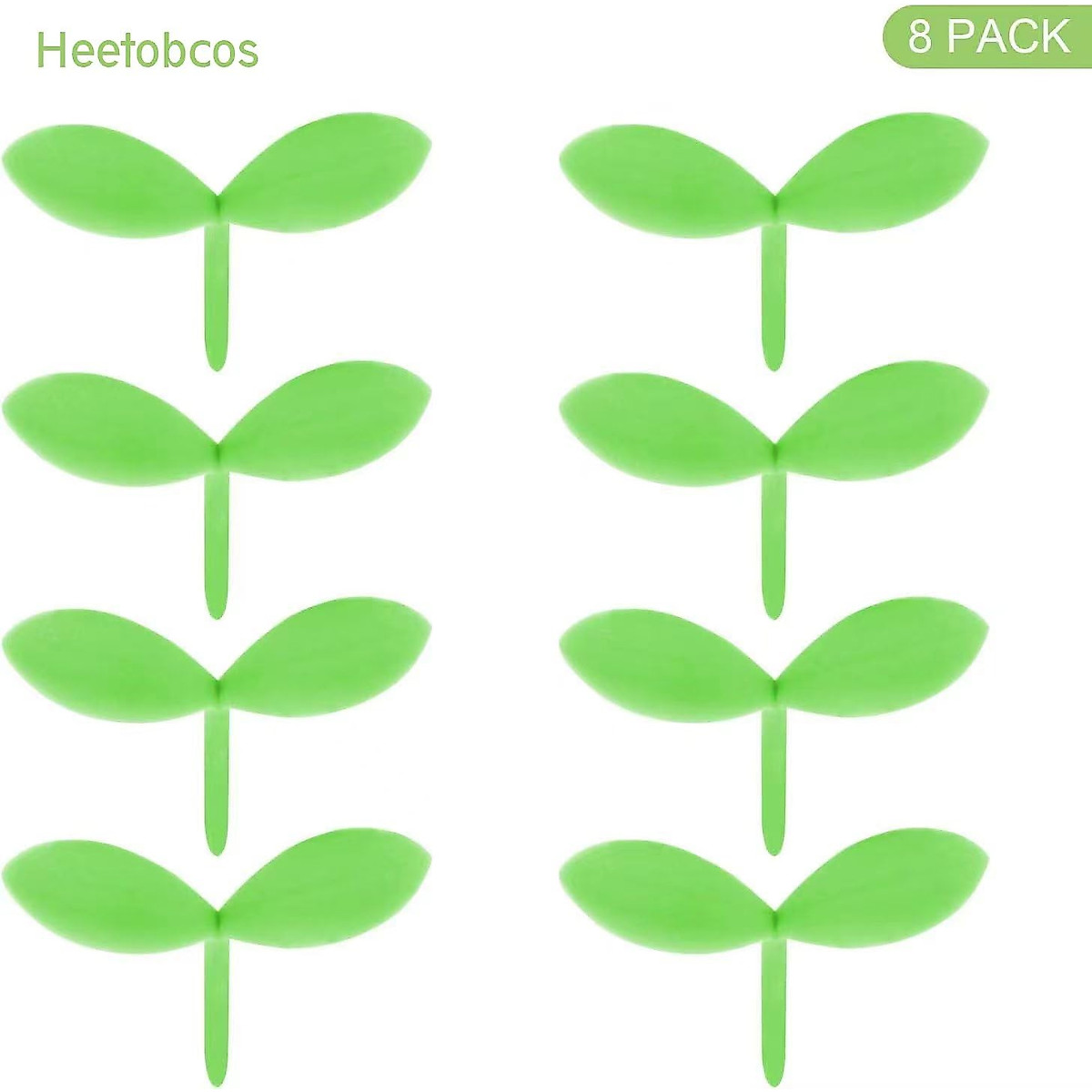 Sprout Little Green Bookmarks Silicone Grass Buds Creative Green Bookmarks, Gifts for Book Lovers Reading, Set of 8