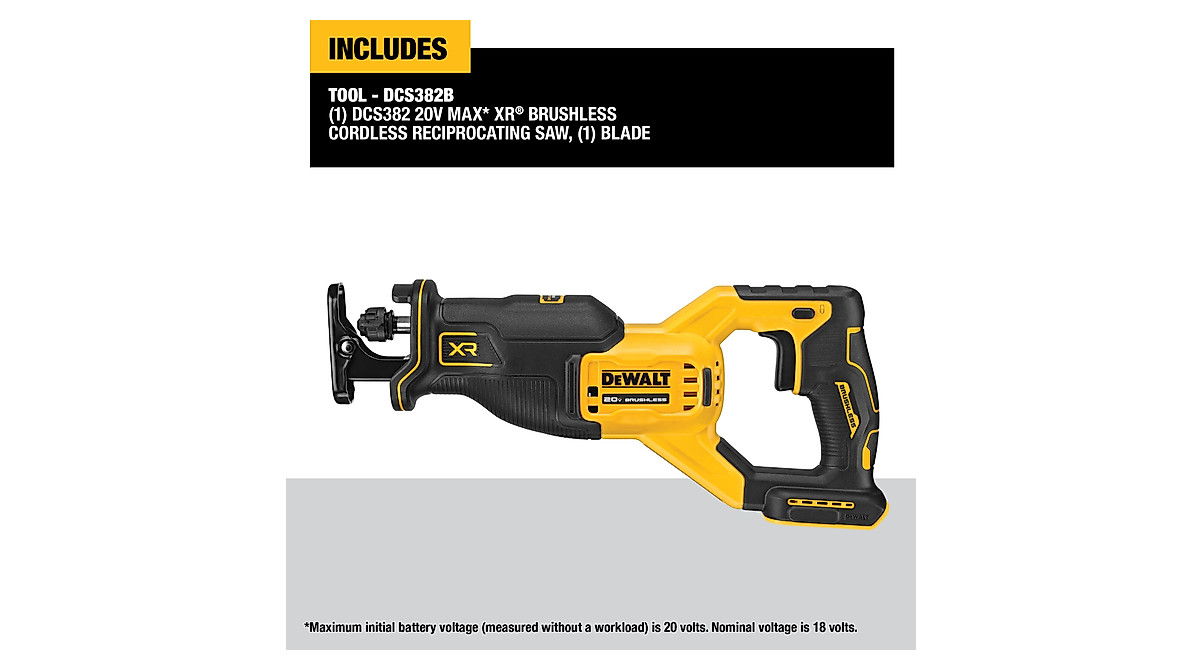 DEWALT DCS382B 20V MAX XR Saw | Top Brushless Power