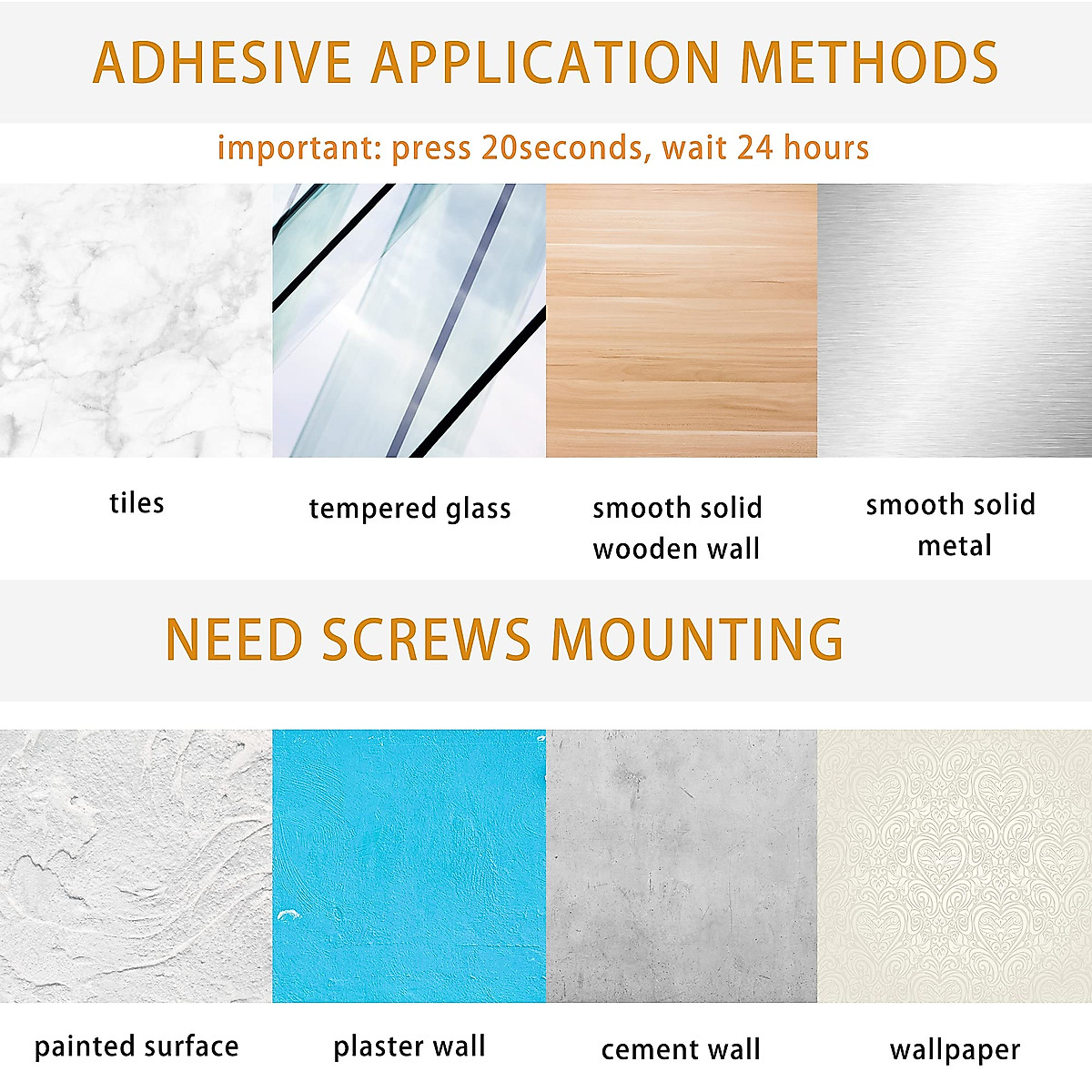 Aisto Paper Towel Holder Wall Mount Under Cabinet Adhesive Paper Towel Holder or Wall Drilling for Home Kitchen - SUS304 Stainless Steel