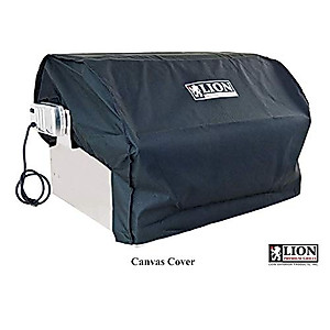 AMS Fireplace Lion | 32" Grill Package with 33" Double Access Doors & Refrigerator | Propane