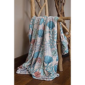 Carstens, Inc Carstens Coastal Reef 54x68 Throw Blanket, Blue