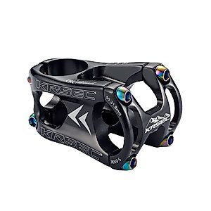 KRSEC 31.8 Bike Stem Mountain Bike Stems Short Handlebar Stem Aluminum Alloy for Bicycle,Road Bike,BMX, Cycling Stem Accessories Black