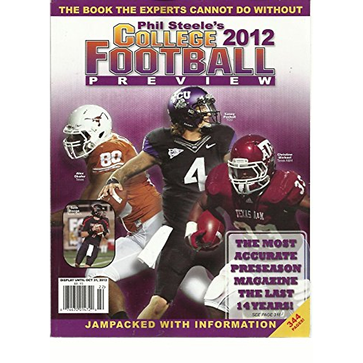 PHIL STEEL'S COLLEGE 2012 FOOTBALL PREVIEW,THE BOOK THE EXPERTS CANNOT DO WITHOT