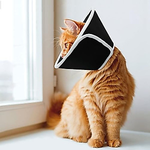 Owl Scape Comfortable Dog Cone Cat Collar Adjustable Prevent from Licking Wounds XL