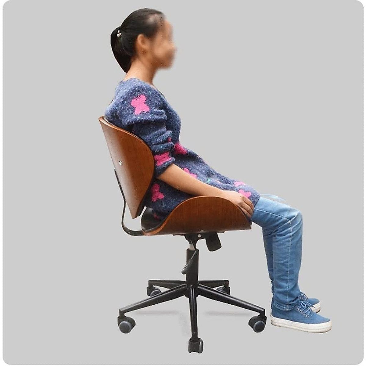 Computer Chair, Office Chair - Executive Office Chair Desk Task Computer Chair Swivel High Back Chair with Ergonomic Adjustable Lumbar Support (Color : D)