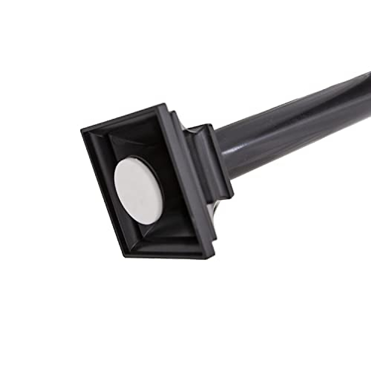 Interior Living 42-72 in. Adjustable Decorative Standard Shower Rod, Black