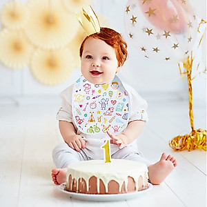 SATINIOR 20 Pcs Sublimation Blank Baby Bibs Bandana Drooling Teething Bibs, One Size, White