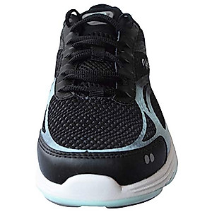 Ryka Women's Devotion Plus 2 Black/Mint Walking Shoe, 8 M, US