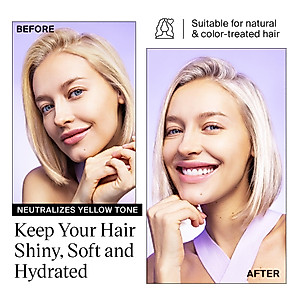 EVANYC Leave-In Hair Cream for Blonde Hair, 5.4 Fl Oz - Leave In Conditioner Helps Eliminate Brassy Yellow Tones, No-Rinse Toner