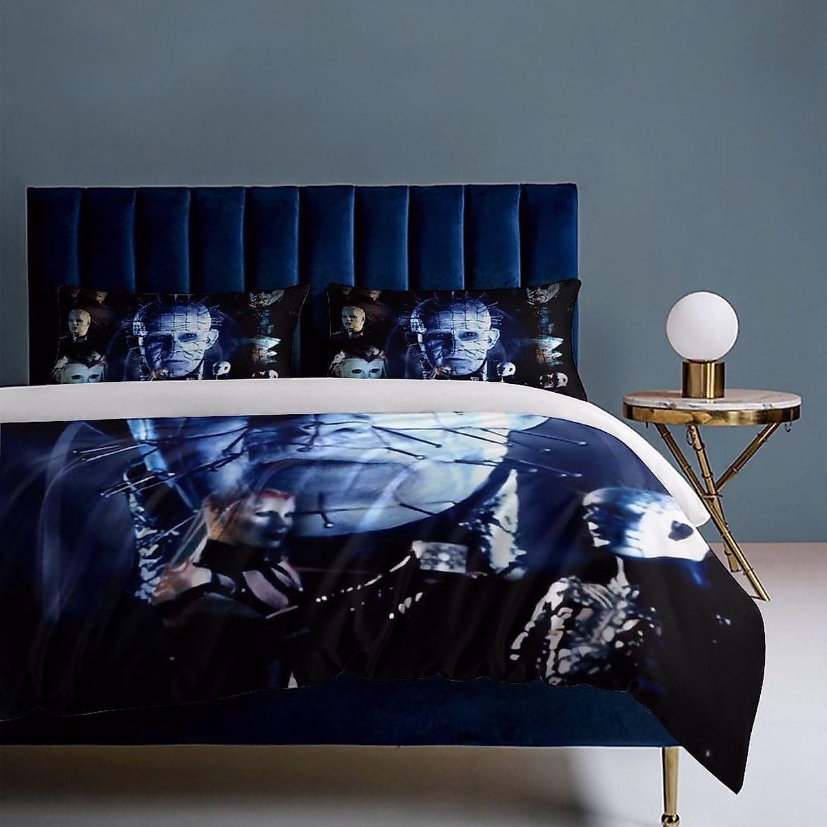 gscm Hellr_aiser 3 Pieces Bedding Sets 86"x70" 1 Duvet Cover and 2 Pillow Shams Funny Bedroom Accessories