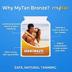 MyTan Ultimate Tanning Pack | Bronze & Boost Tanning Pills | Worldclass Sun Tan Pills | Tan Faster, Darker, Longer