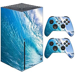 VWAQ Ocean Wave Skin Designed to Fit Xbox Series X Console and Controllers - XSRSX9