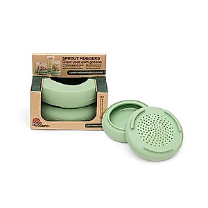 Sprout Huggers | Silicone Sprouting Lids | Fits Any Jar ||No Rust, No Mess | Sprouting Mason Jar Kit | Grow Sprouts Indoors| Food Huggers Urban Garden | Easy Germination Broccoli Alfalfa Bean Sprouts