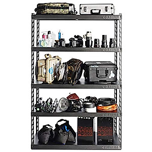 Gladiator "48" Wide EZ Connect Rack with Five 24" Deep Shelves", hammered granite