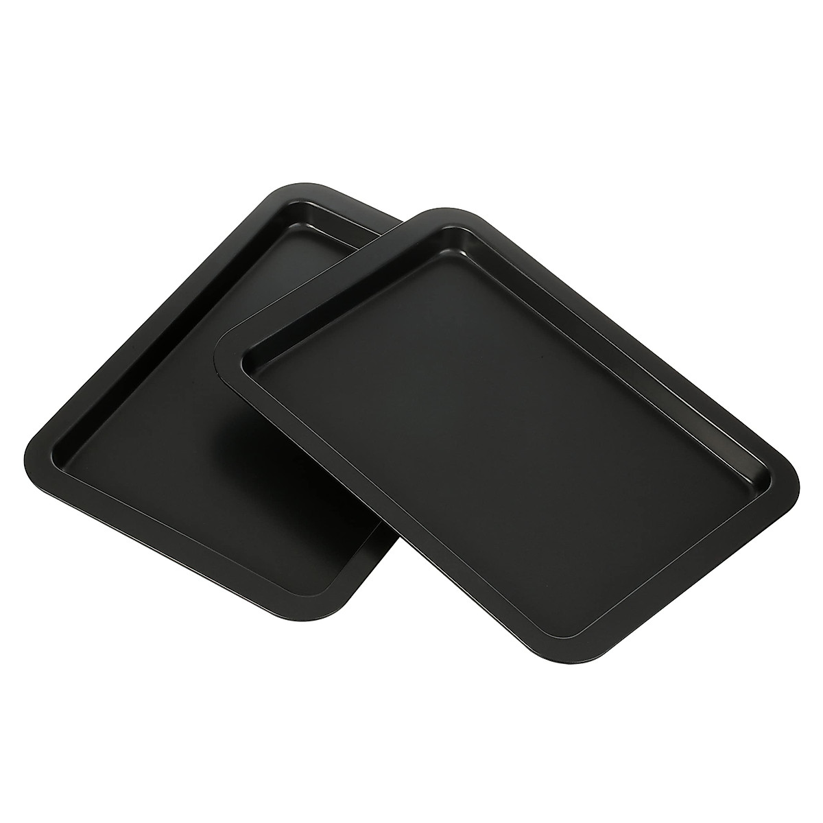 Nonstick Baking Sheet 2 Pack, Nonstick Walooza 13x9 Inch Toaster Oven Tray Replacement Cookie Sheet Pan Bakeware, 2 PCS Set