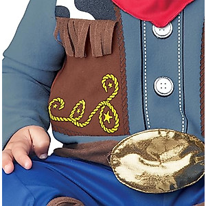 InCharacter Wee Wrangler Infant/Toddler Costume, Large (18-2T) Blue/Brown
