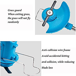 Household Rechargeable Grass Lawn Trimmers, Small Cordless Strimmer, Mower Weeder Multi-Function Lithium Battery Lawn Weeding for Tree Lawn Care Home Gardening Lawn Mower