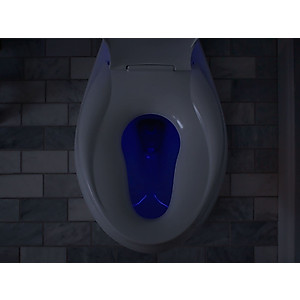 KOHLER K-2599-0 Transitions Nightlight Quiet-Close with Grip-Tight Toilet Seat, White