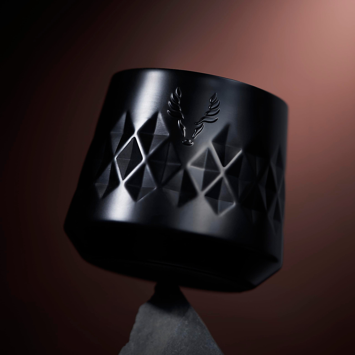 Viski Paragon Whiskey Taster Cocktail Tumbler Insulated Rocks Tumbler Stainless Steel Rocks Glass Black 8oz Set of 1