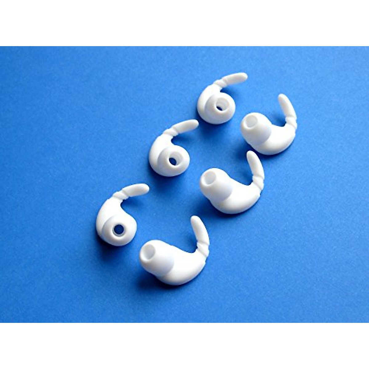 6pcs (W-NSTB) Left and Right Side Stabilizers Wing Fins Adapters Eartips Compatible with Sennheiser (M2 IE) Momentum I and G, HD1, HD1 Free and IE, CX, CXC, CXL, OCX, MM Series in Ear Earphones