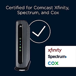 Motorola MH7601 Advanced WiFi 6 Router + MB7621 Cable Modem - Bundle