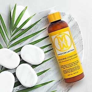 OMM Collection Hair Repairing Deep Conditioner For Dry & Damaged Hair. Prevents Hair Loss & thinning. Natural thickening hair detangler Conditioner For Curly - Unisex. 8 Oz